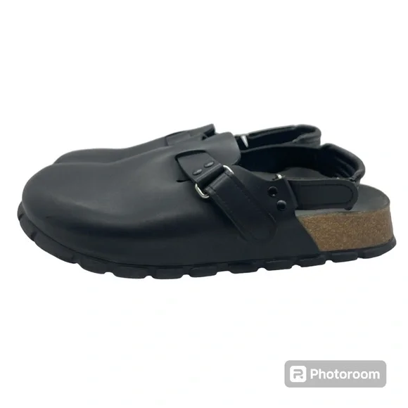 Alpro Sandals Birkenstock Alpro Black Patient Leather Sandals | EBay